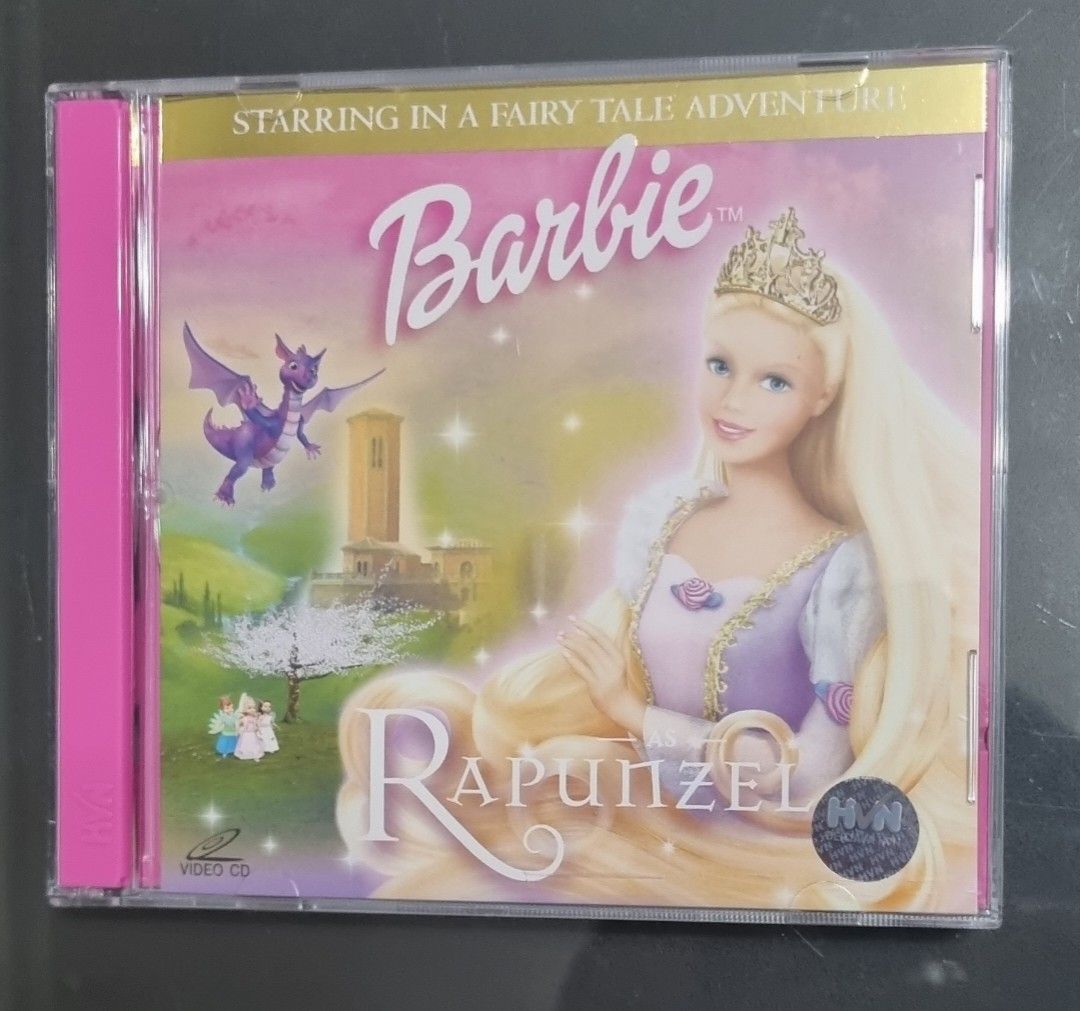 Barbie Rapunzel vcd, Hobbies & Toys, Music & Media, CDs & DVDs on Carousell
