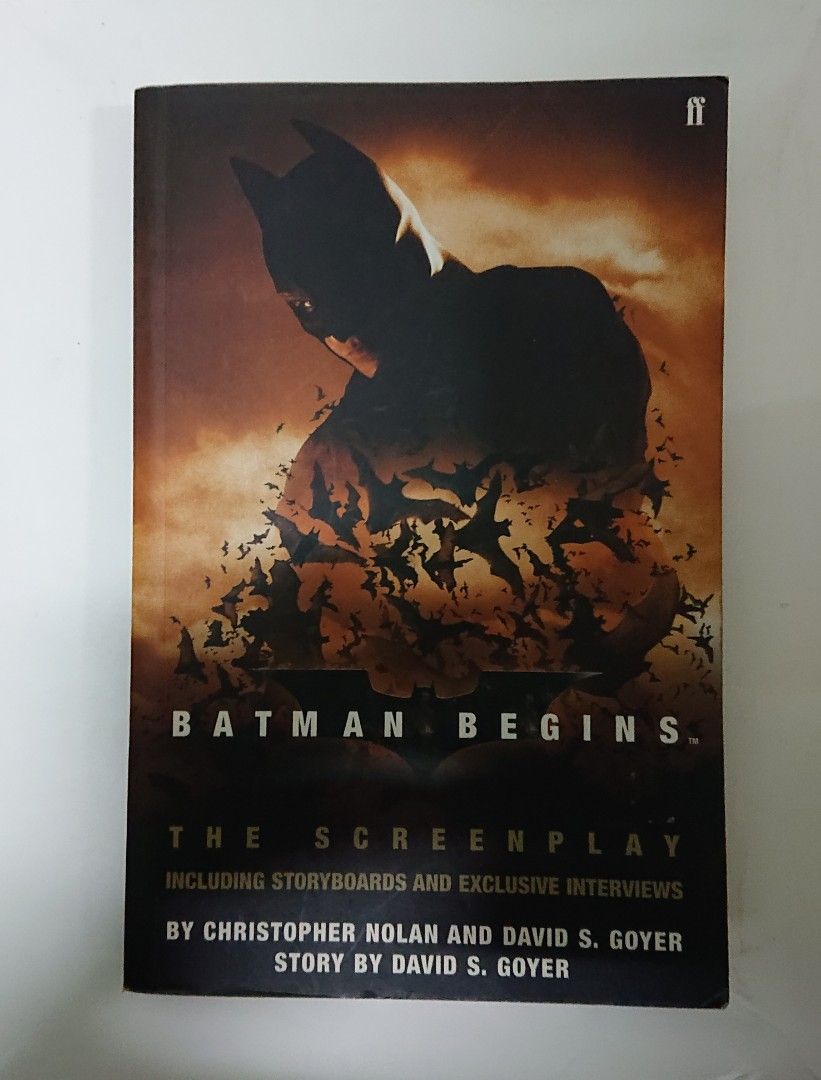 Batman Begins The screenplay, Hobbies & Toys, Books & Magazines ...