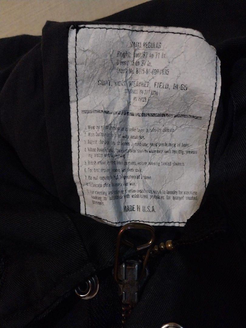 Black M65 US Military Field Jacket, Men's Fashion, Coats, Jackets and ...
