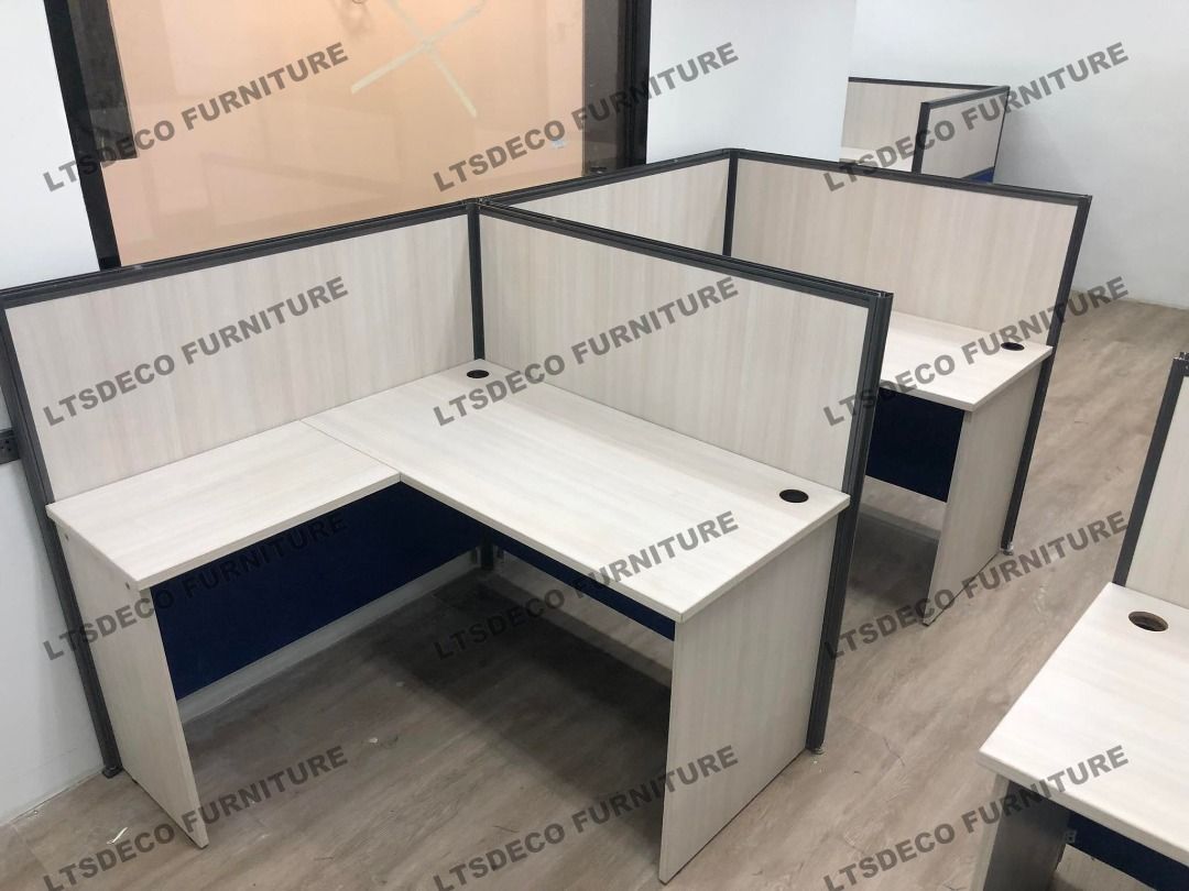 BPO TABLE FURNITURE MODULAR CUBICLE OFFICE PARTITION, Furniture & Home ...