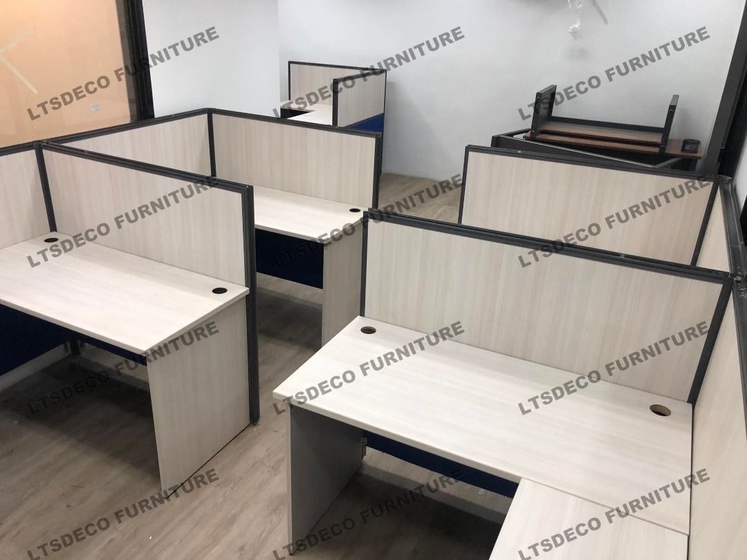 BPO TABLE FURNITURE MODULAR CUBICLE OFFICE PARTITION, Furniture & Home ...