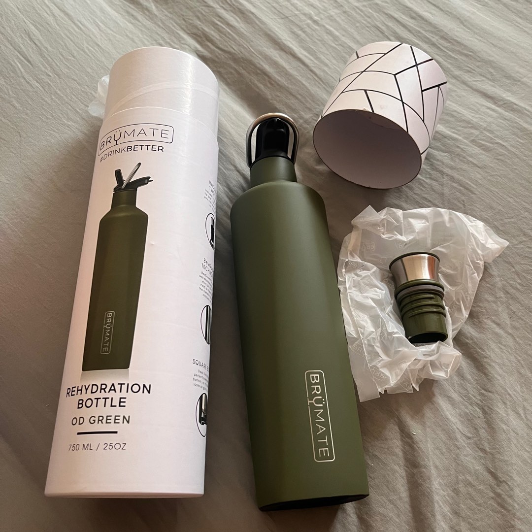 Brumate Rehydration Bottle 25oz Matte Green, Furniture & Home Living ...