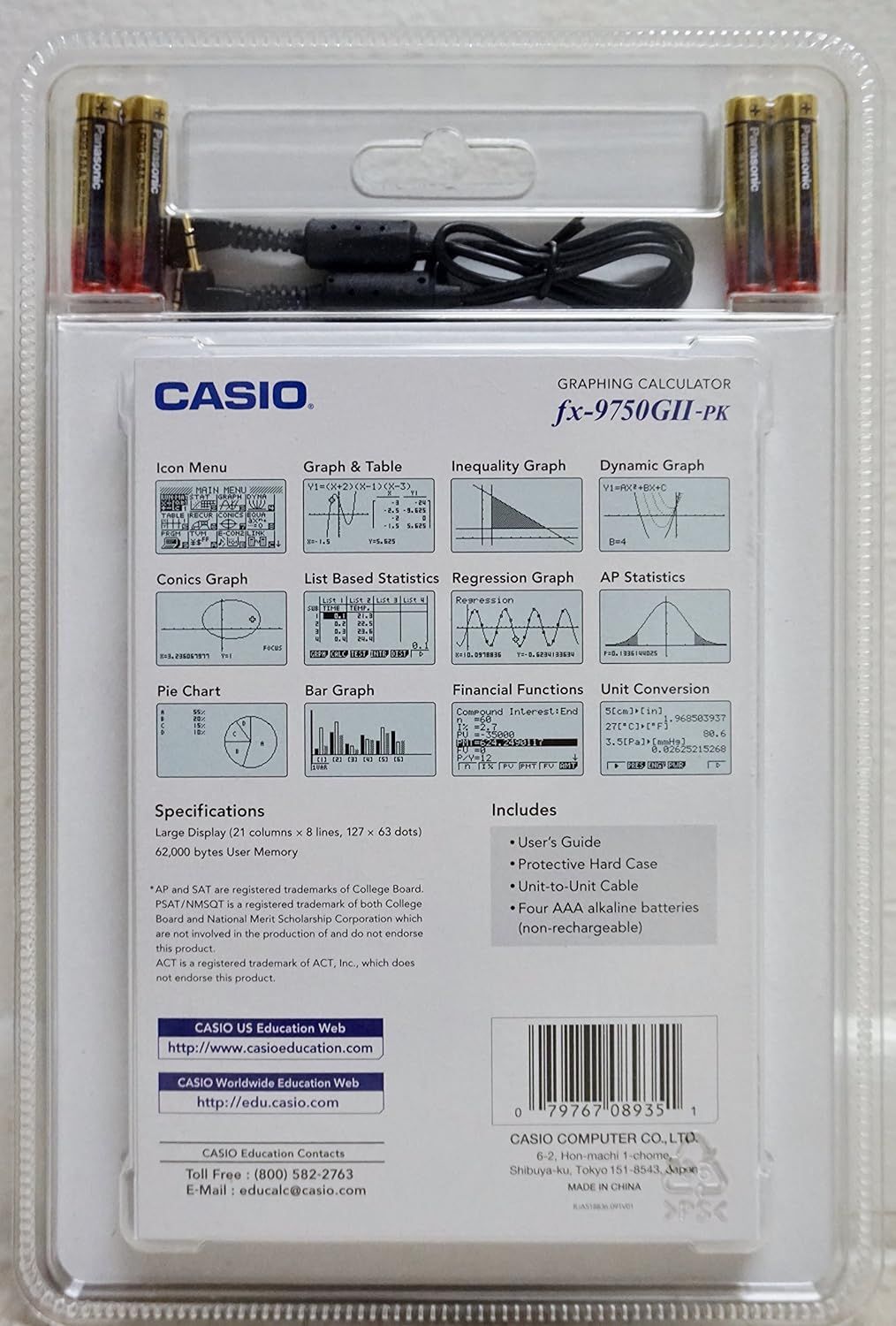 Casio fx-9750GII Graphing Calculator, Pink (Pink), Computers & Tech ...