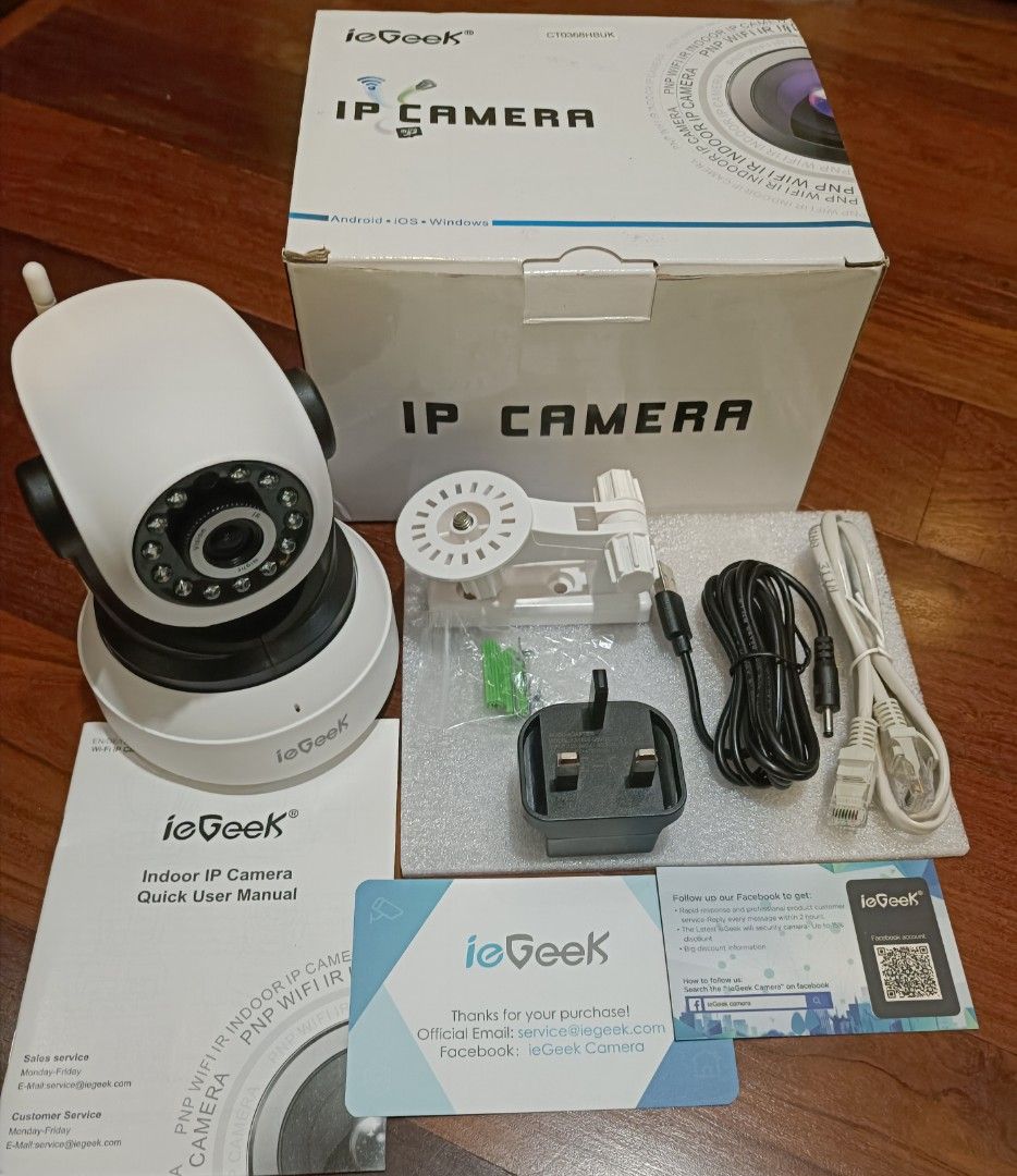 CCTV IP Camera IeGeek, Furniture & Home Living, Security & Locks ...