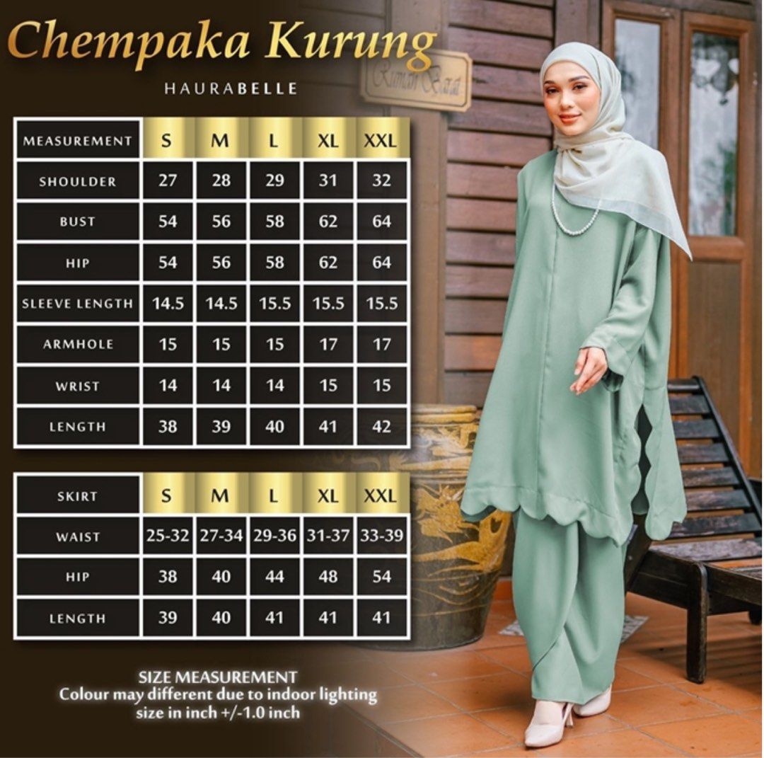 Chempaka Haurabelle Kurung- Dusty Rose, Women's Fashion, Muslimah ...