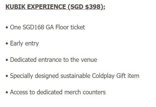 ColdPlay Kubick Experience, Tickets & Vouchers, Event Tickets on Carousell