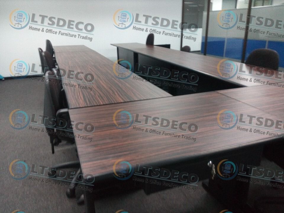 CONFERENCE TABLE U-TYPE IN LAMINATED FINISH OFFICE PARTITION, Furniture ...