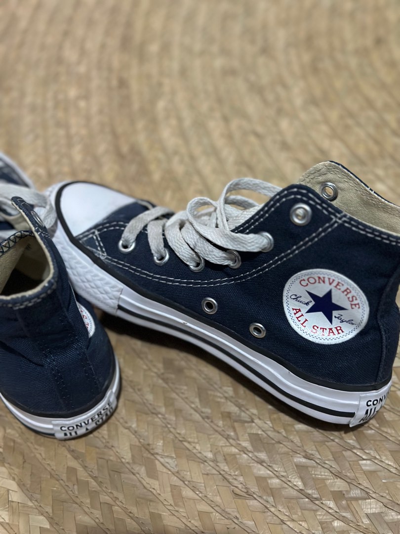 Converse Highcut blue for kids, Babies & Kids, Babies & Kids Fashion on ...