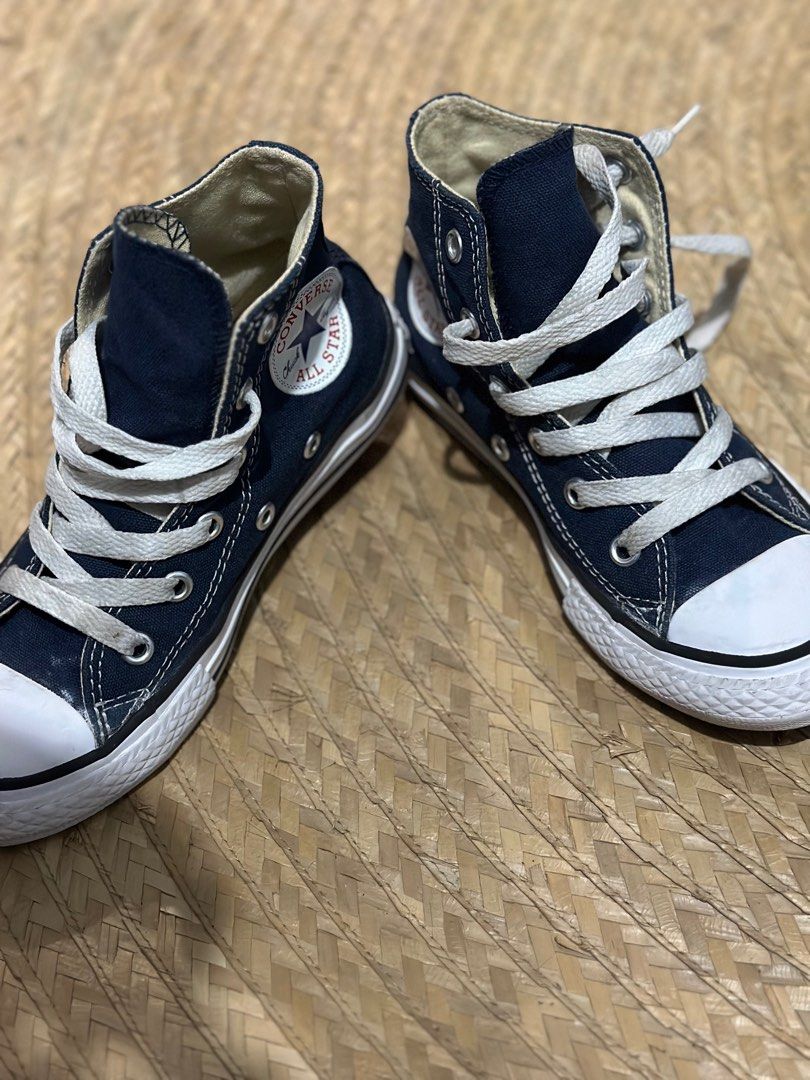 Converse Highcut blue for kids, Babies & Kids, Babies & Kids Fashion on ...