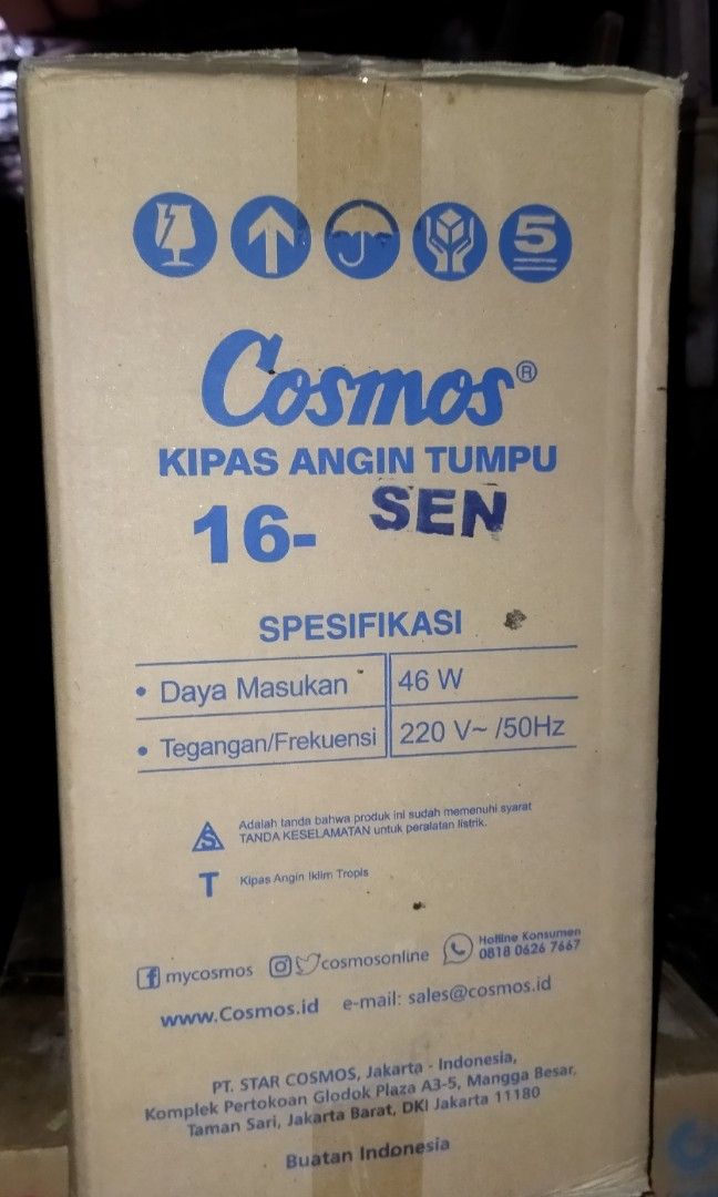 Cosmos Electric Stand Fan 16- SEN // TWINO, Elektronik, Lainnya di ...