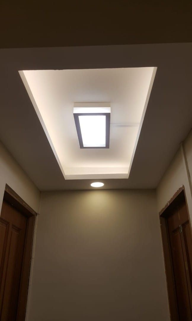 Cove light ceiling and partition for hall and bed room,wall plaster ...