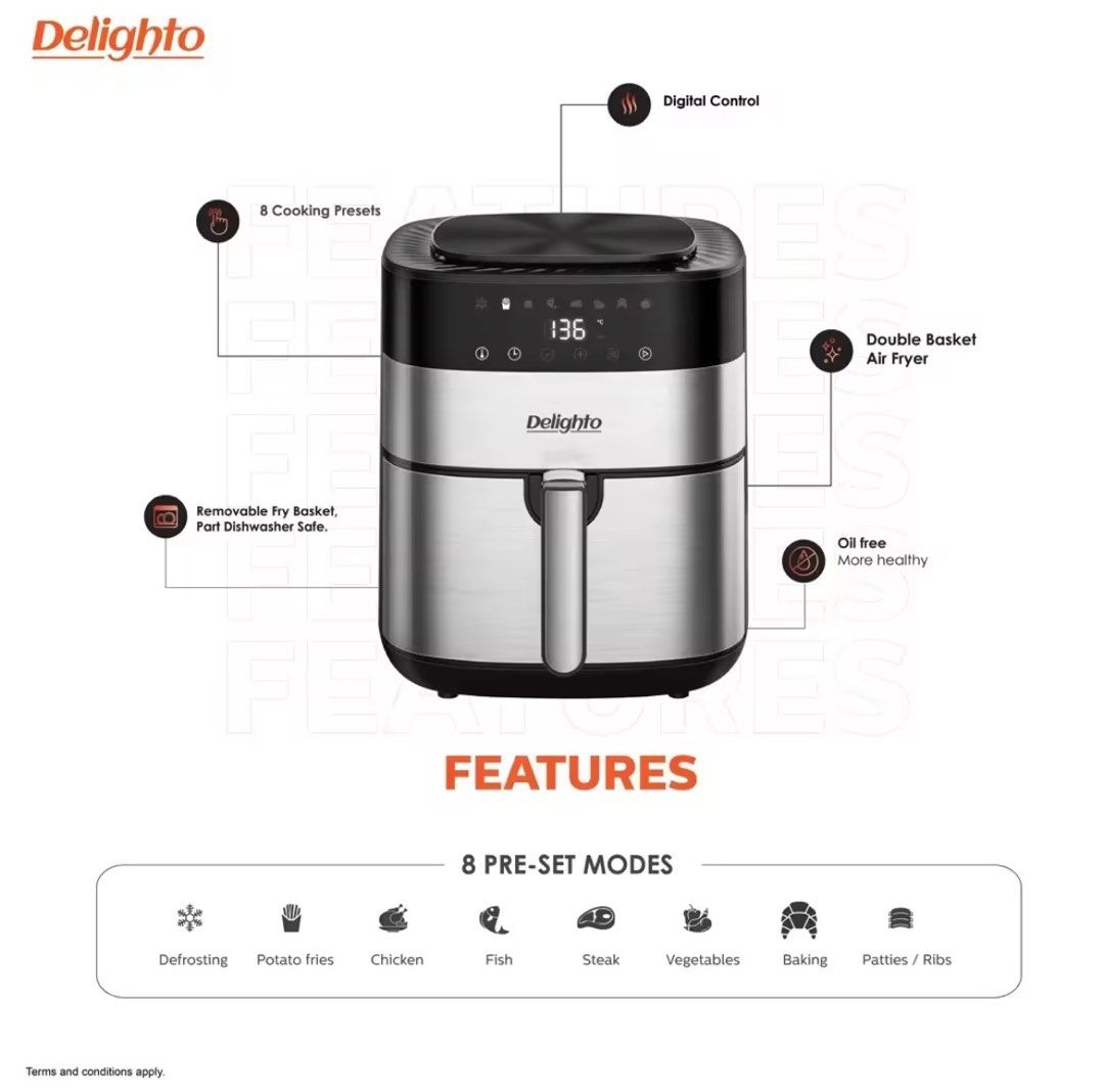 Delighto Healthy Airfryer, Furniture & Home Living, Kitchenware ...