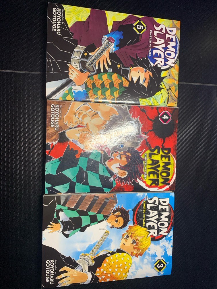 Demon slayer volume 3-5, Hobbies & Toys, Books & Magazines, Comics ...