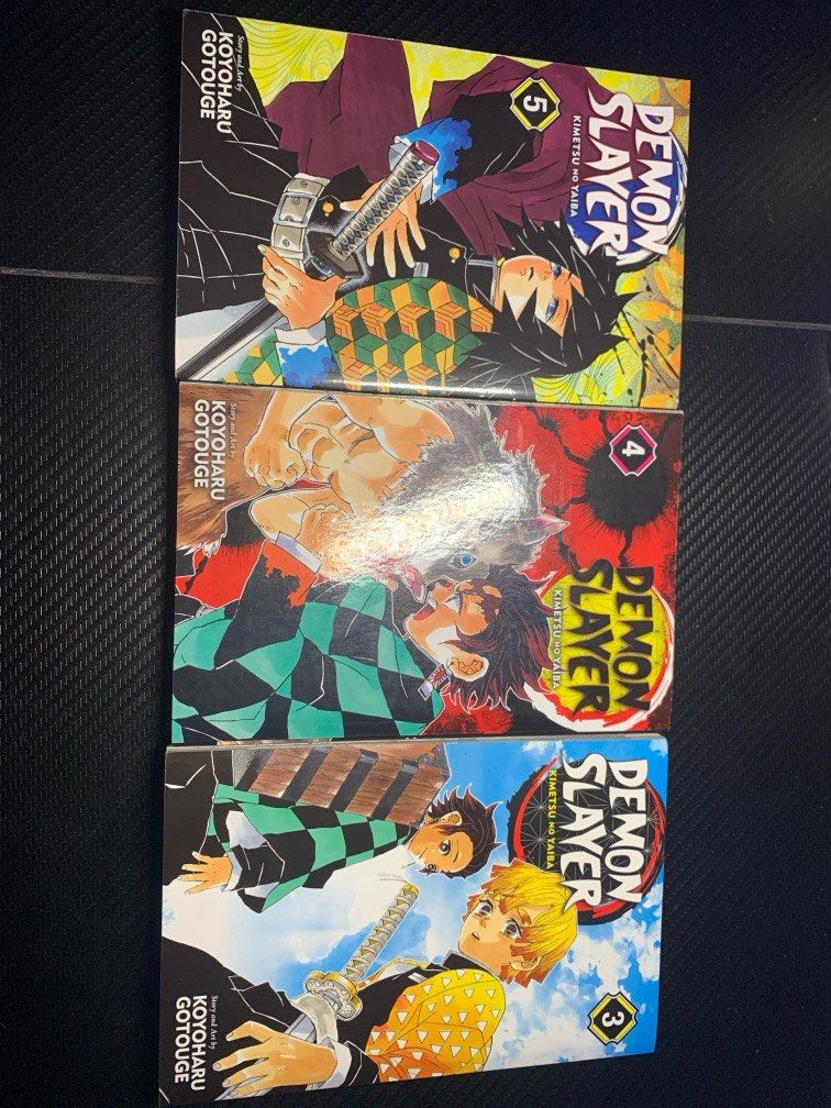Demon slayer volume 3-5, Hobbies & Toys, Books & Magazines, Comics ...