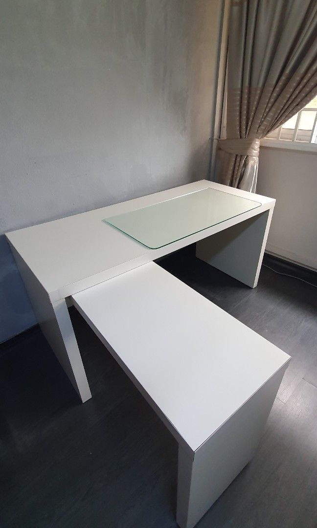 Study Table with Pull Out Panel, Furniture & Home Living, Furniture ...