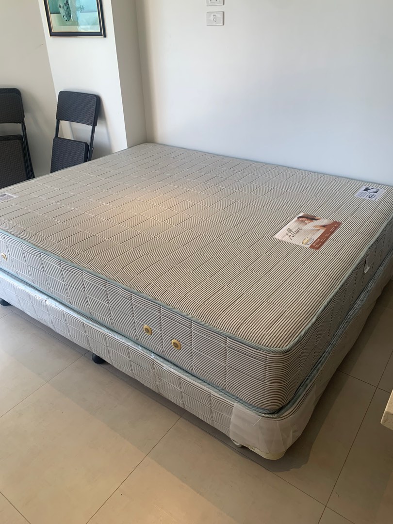 Dewfoam Allure Spring Bed Queen Size, Furniture & Home Living, Furniture, Bed Frames ...