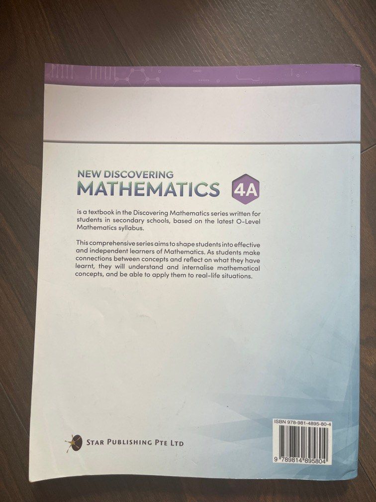 Discovering Mathematics 4A emath textbook, Hobbies & Toys, Books ...