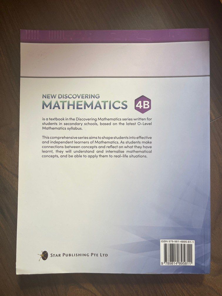 Discovering Mathematics 4B emath textbook, Hobbies & Toys, Books ...