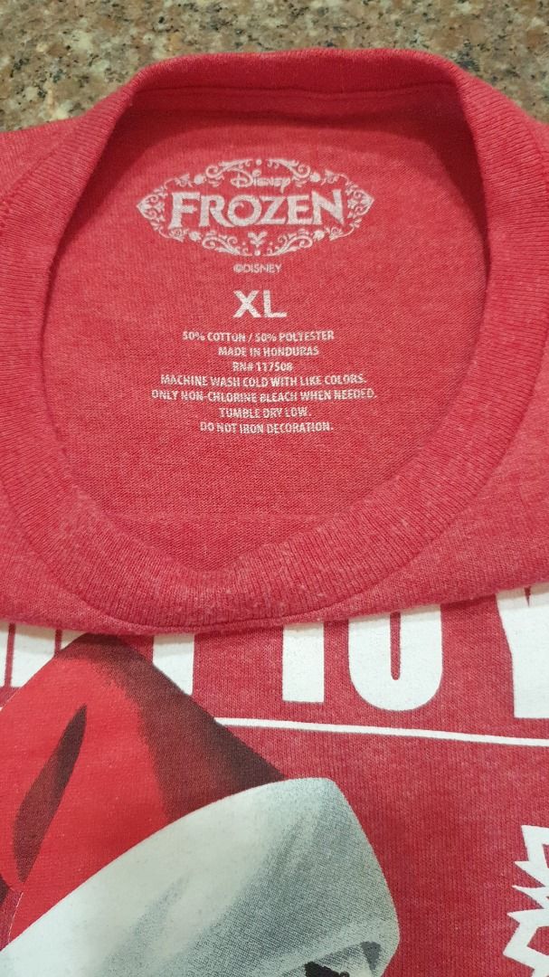 Disney Frozen Olaf Red Shirt, Men's Fashion, Tops & Sets, Tshirts ...