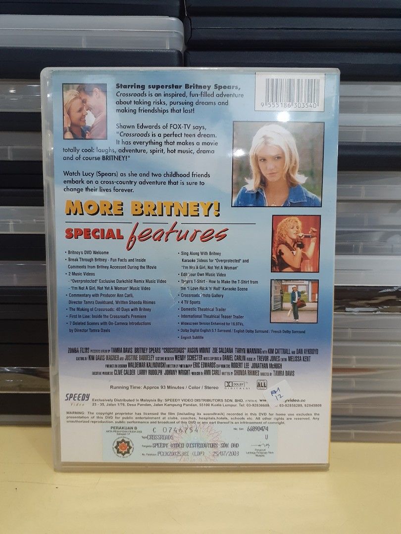 (DVD) Britney Spears Crossroads, Hobbies & Toys, Music & Media, CDs & DVDs on Carousell