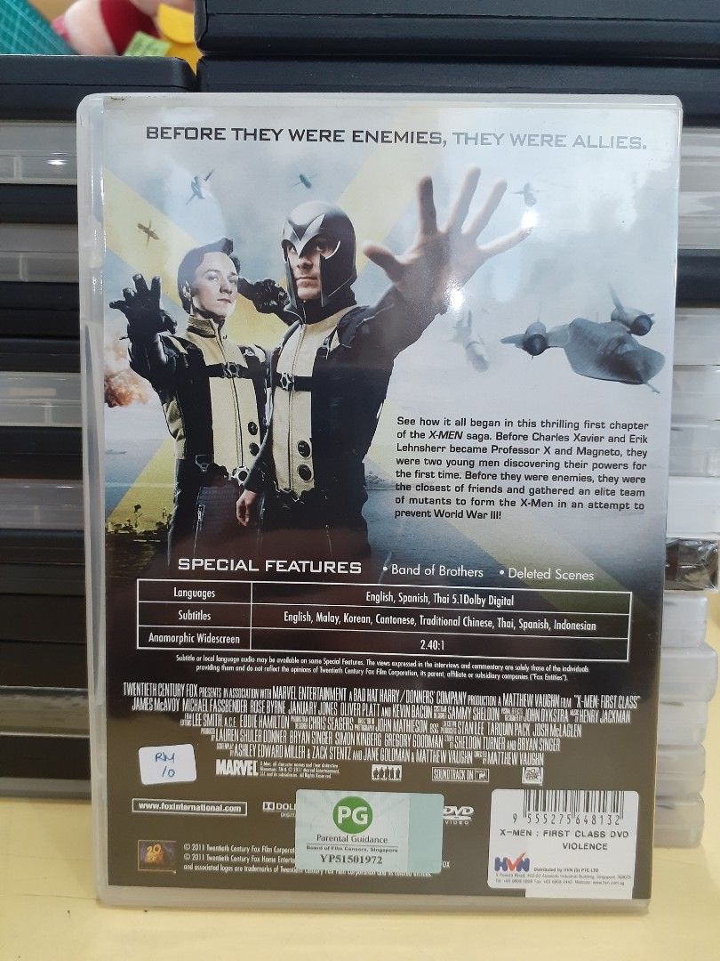 (DVD) X-Men First Class, Hobbies & Toys, Music & Media, CDs & DVDs on ...