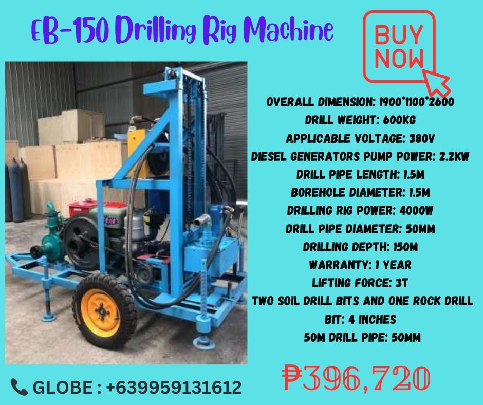 EB-150 Drilling Rig Machine, Commercial & Industrial, Construction ...