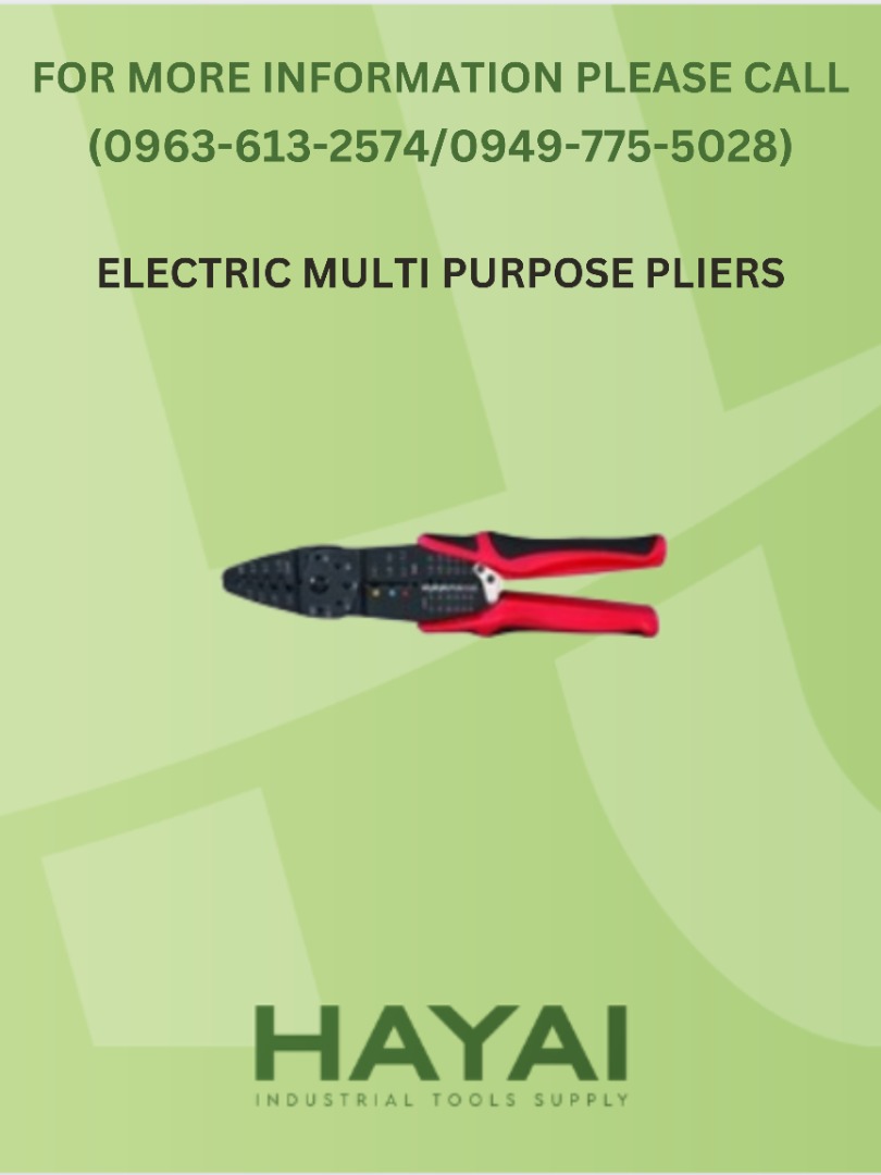 ELECTRIC MULTI PURPOSE PLIERS, Commercial & Industrial, Construction Tools & Equipment on Carousell