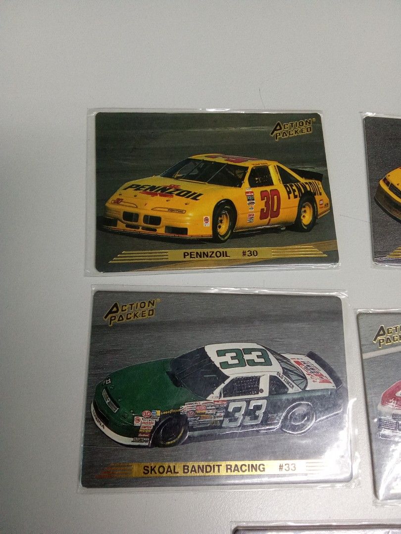 Embossed action packed nascar cars cards lot, Hobbies & Toys ...