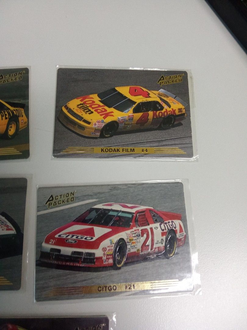Embossed action packed nascar cars cards lot, Hobbies & Toys ...