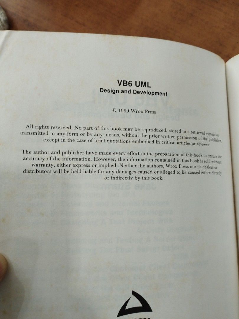 (ENG) VB6 UML Design and Development : Using Frameworks and Patterns ...