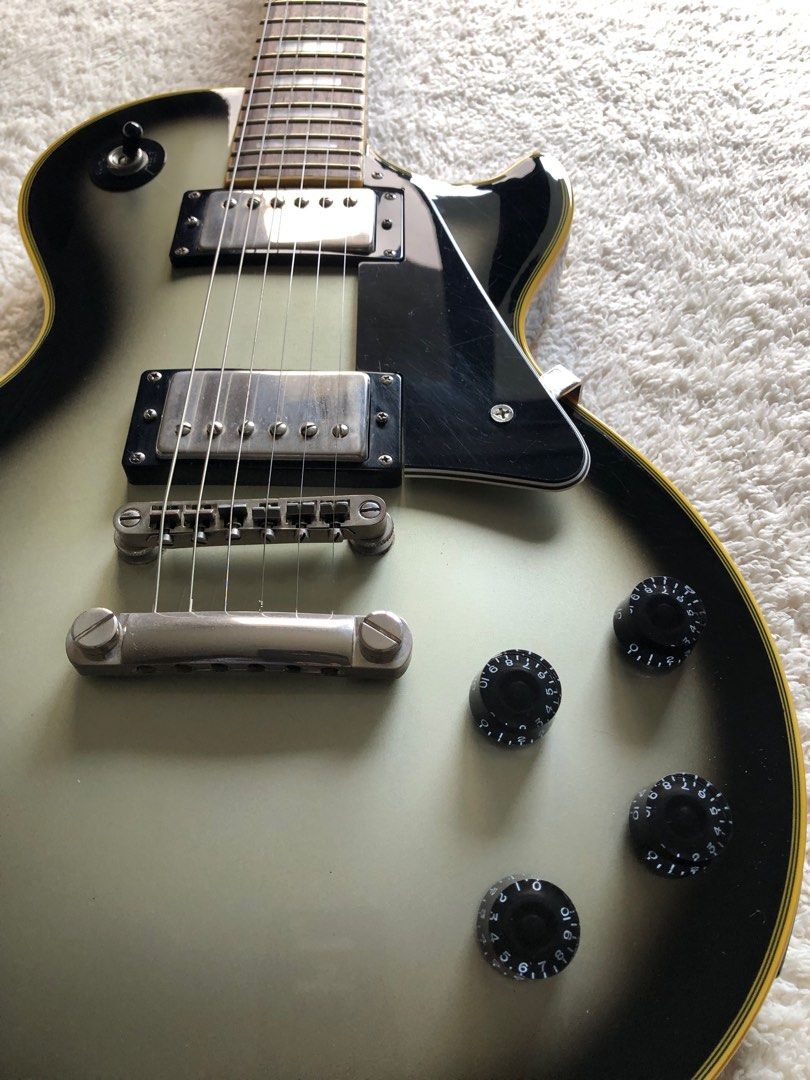 Epiphone Les Paul Custom Pro Silverburst Hobbies And Toys Music And Media 6837