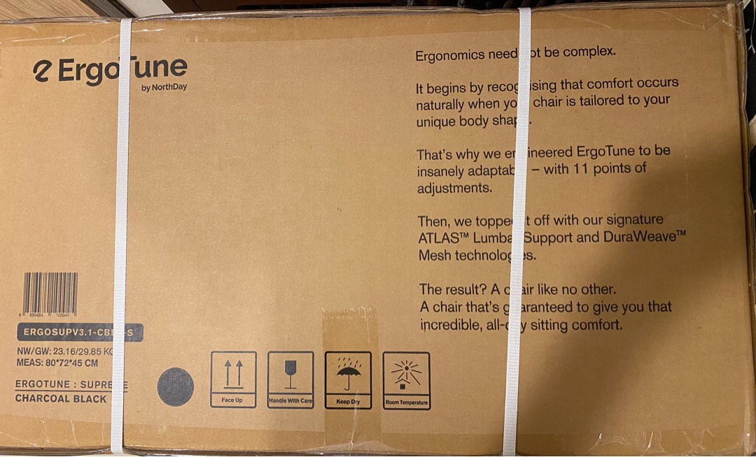 ErgoTune Supreme v3 ergo chair, Furniture & Home Living, Furniture ...