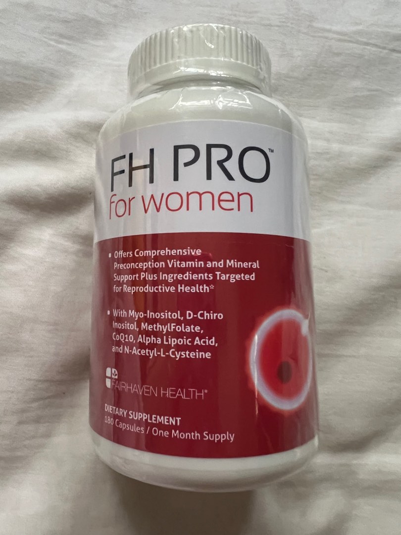 FH Pro for Women, Clinical-Grade Fertility Supplement, 180 Capsules ...