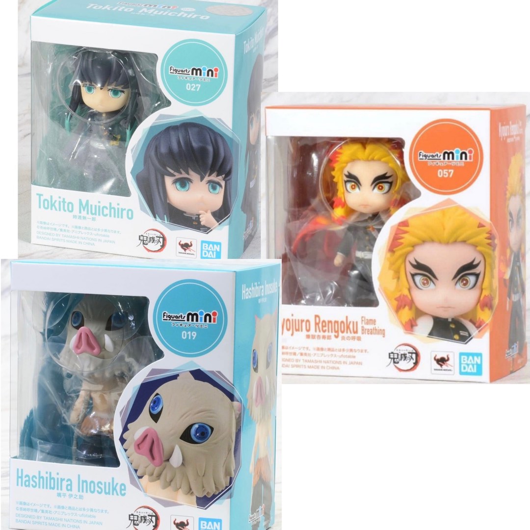 Figuarts Mini Muichiro Tokito, Hashibira Inosuke', Rengoku Kyojuro ...