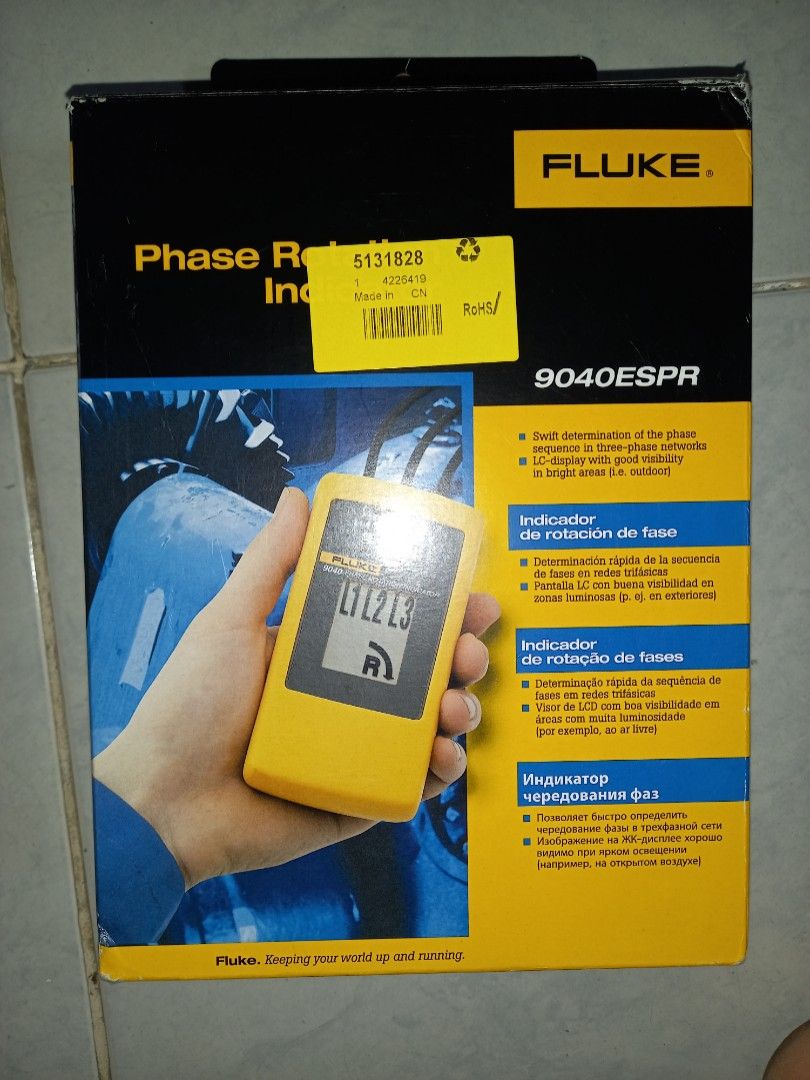 FLUKE 9040 phase rotation indicator, Commercial & Industrial ...