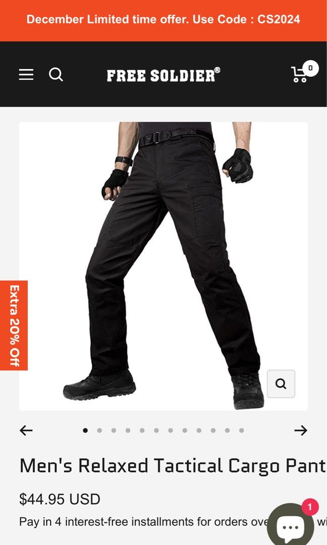 Free soldier tactical cargo pants, Men's Fashion, Bottoms, Trousers on ...