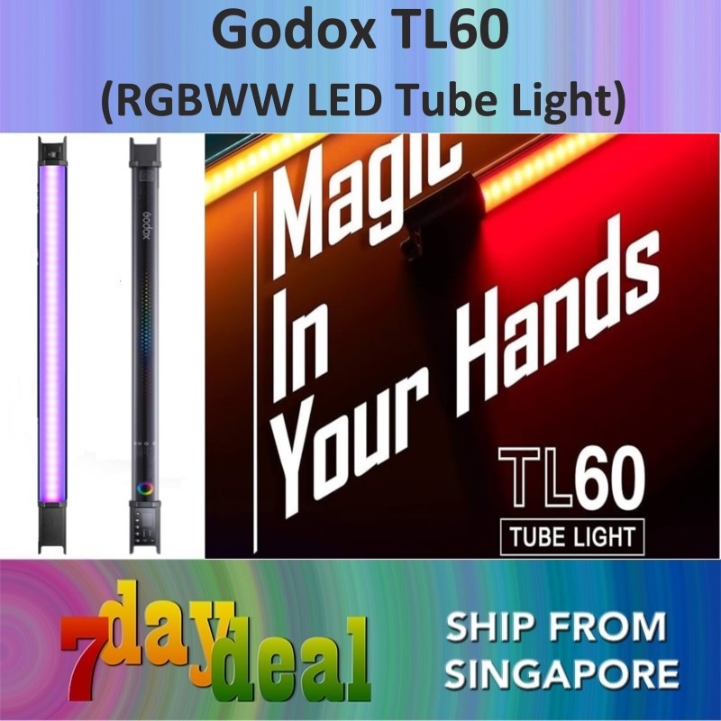 Godox TL60 RGBWW LED Tube Light, Photography, Photography Accessories, Lighting & Studio ...