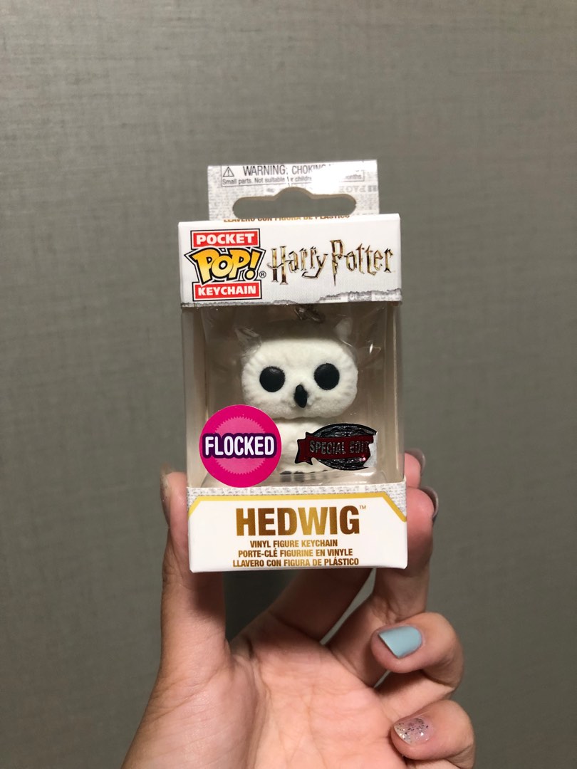 Harry Potter Hedwig Flocked Funko Pop Keychain, Hobbies & Toys ...