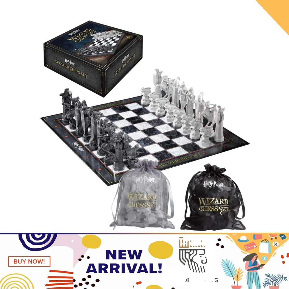 Harry Potter Wizard Chess Set, Black (Single), Hobbies & Toys, Toys ...