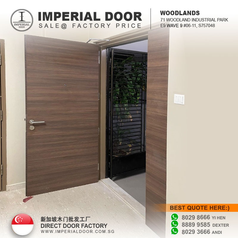HDB Main Door / BTO Main Door , Furniture & Home Living, Security ...