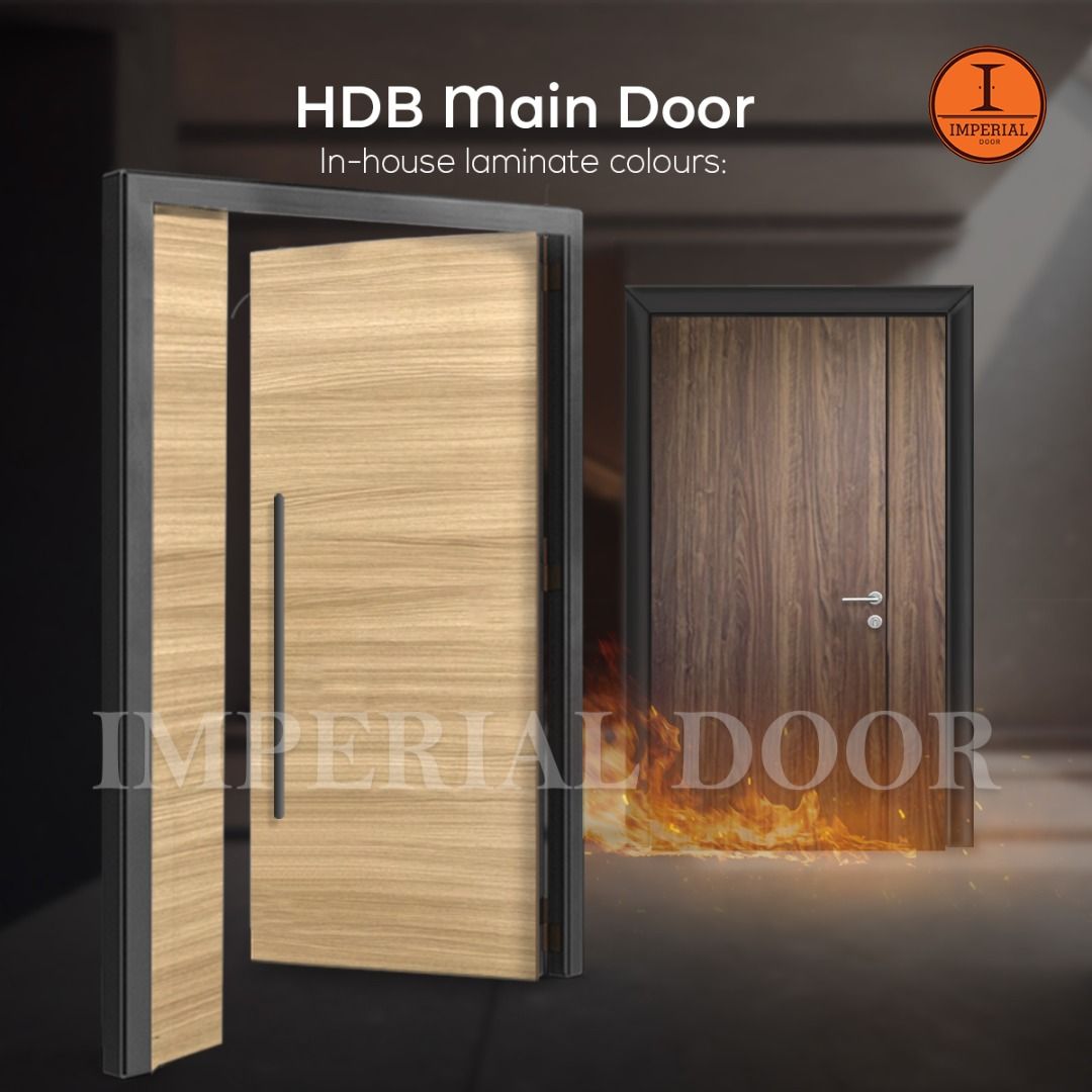HDB Main Door, Furniture & Home Living, Security & Locks, Locks, Doors ...