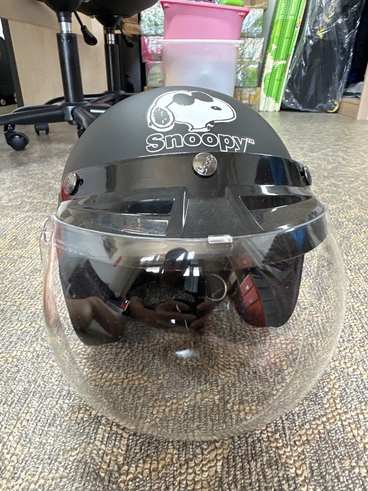 Helmet Snoopy, Motorcycles, Motorcycle Apparel on Carousell