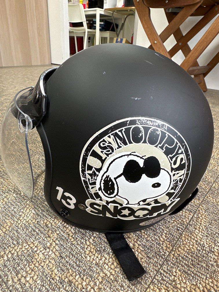 Helmet Snoopy, Motorcycles, Motorcycle Apparel on Carousell