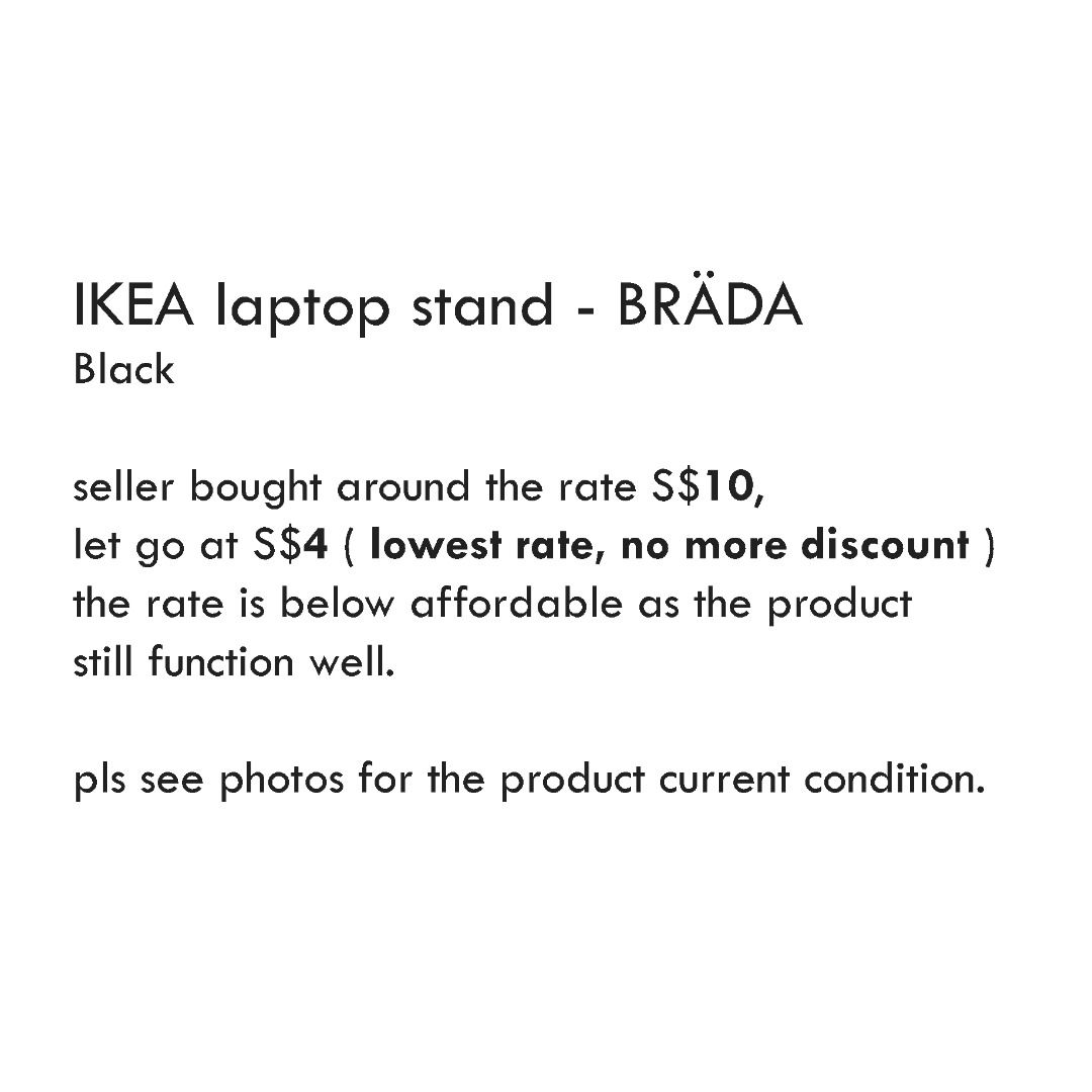 IKEA laptop stand, Computers & Tech, Parts & Accessories, Laptop Bags ...