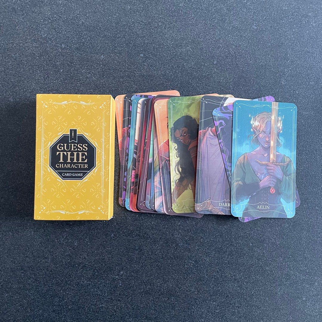 Illumicrate Guess The Character Card Game Hobbies And Toys Books And Magazines Fiction And Non 