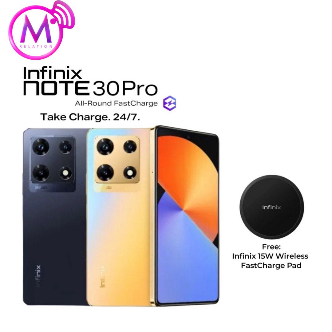 Infinix Note 30 Pro I 8+8GB RAM 256GB I Magic Black I Variable Gold ...