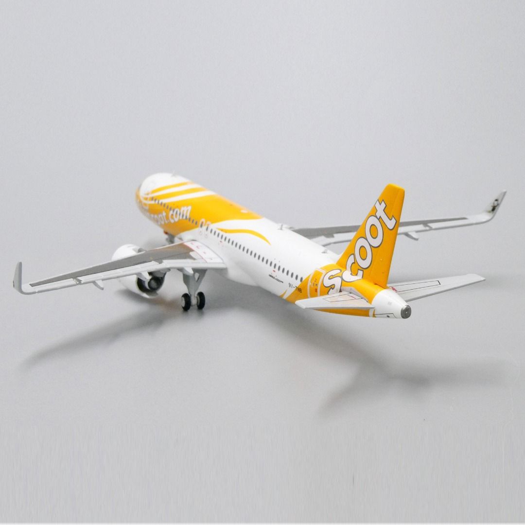 JC WINGS FLYSCOOT SINGAPORE SCOOT AIRBUS A320NEO 9V-TNB 1:400 DIE-CAST ...