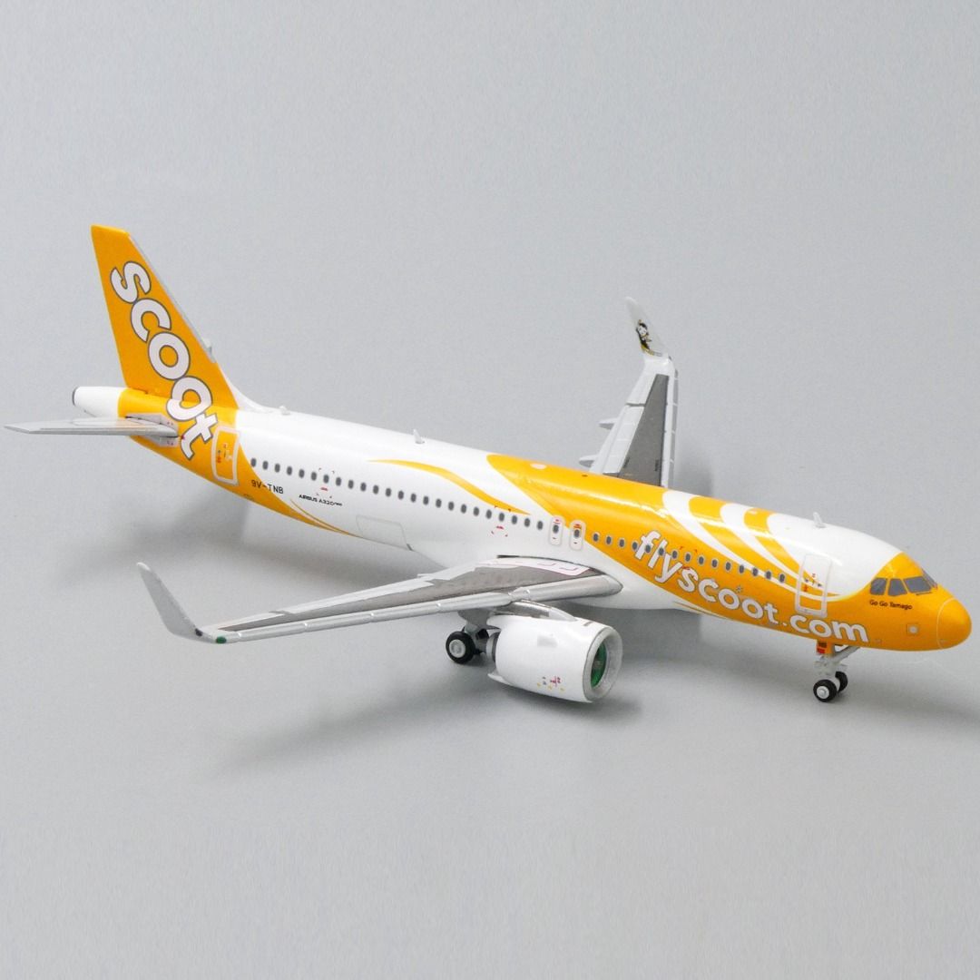 JC WINGS FLYSCOOT SINGAPORE SCOOT AIRBUS A320NEO 9V-TNB 1:400 DIE-CAST ...