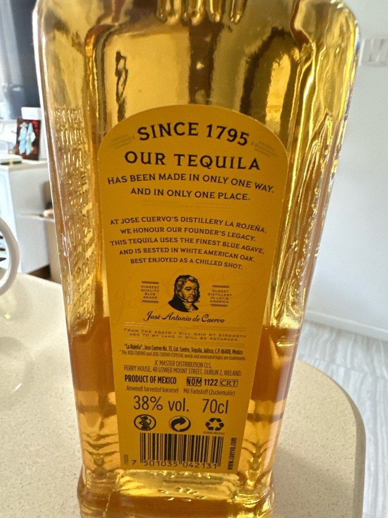 Jose Cuervo Tequila 700ml, Food & Drinks, Alcoholic Beverages on Carousell
