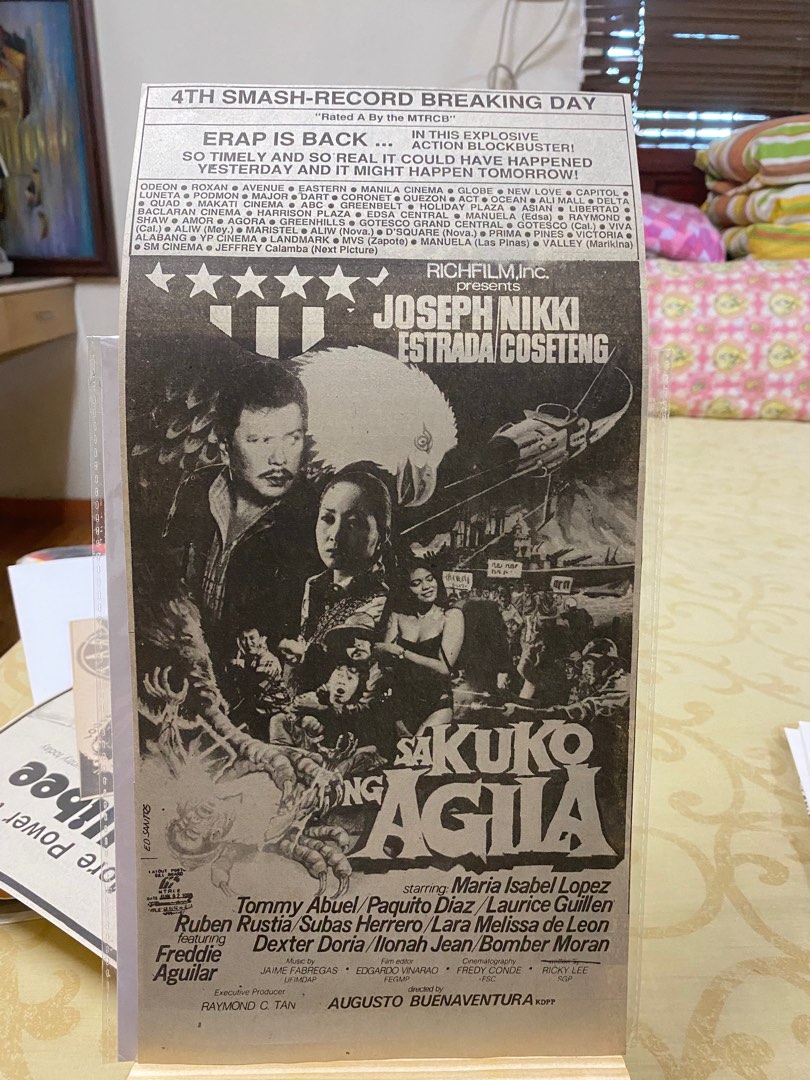 Joseph Erap Estrada Nikki Coseteng - Sa Kuko Ng Agila - Tagalog ...